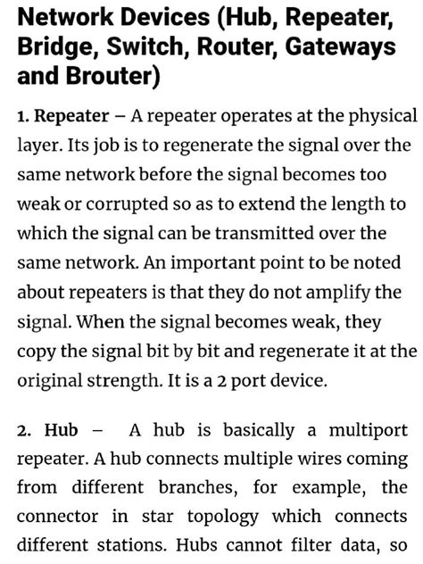 network devices pdf network switch router computing