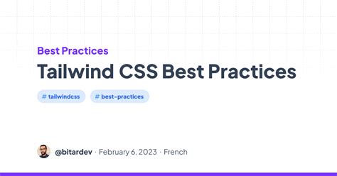 Tailwind Css Best Practices — Ucef · Front End Developer