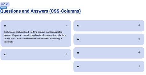 Multiple Columns For FAQs Webdesign Help Bootstrap Studio Forum