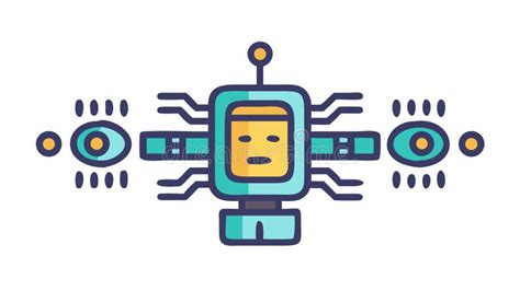 Robot Head With Circuitry Ai And Technology Brain Vector Design Generative Ai Stock Vector