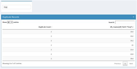 r incorrect columnname displayed in datatableoutput when selectinput