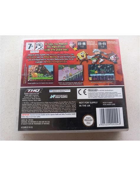 Nintendo Ds Spongebob Squarepants Battle For Volcano Island