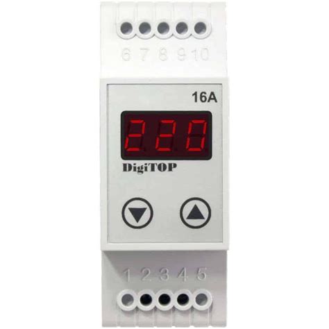 Монофазно реле за защита по напрежение, 16A, DigiTop, VP-16A - eMAG.bg