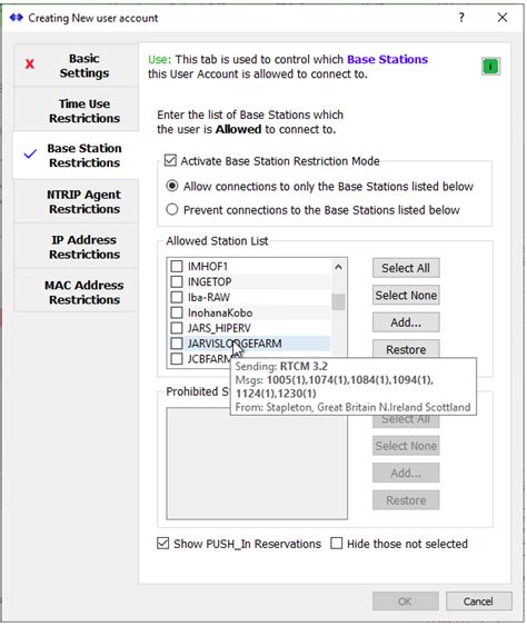 restricting users by base snip support