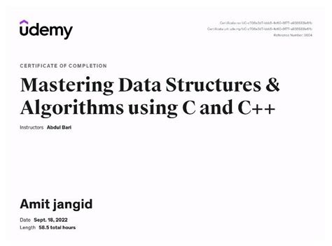 Amit Jangid On Linkedin Datastructuresandalgorithms Udemy Abdulbari Cpp