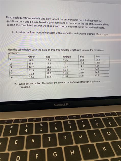 Solved Read Each Question Carefully And Only Submit The