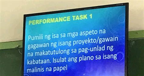 PERFORMANCE TASK Pumili Ng Isa Sa Mga StudyX