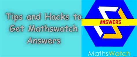 Mathswatch Answers Hack Tips And Hacks To Get Answers