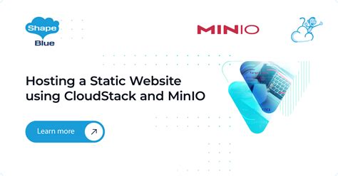 hosting a static website using cloudstack and minio shapeblue