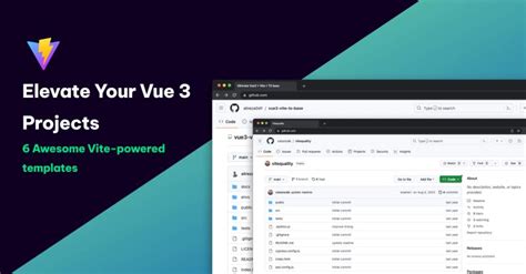 Elevate Your Vue 3 Projects 6 Awesome Vite Powered Templates Vuejs Developers