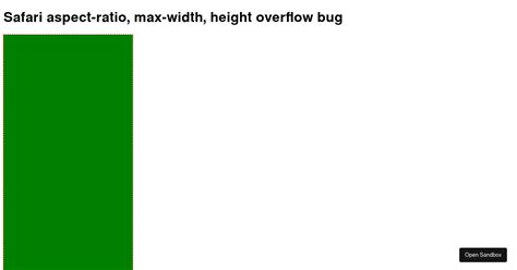 Safari Aspect Ratio Height Bug Codesandbox