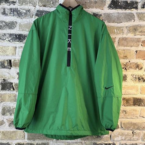 Nike Green Windbreaker Jacket Depop