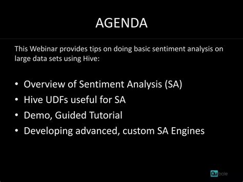 Basic Sentiment Analysis Using Hive Ppt Free Download