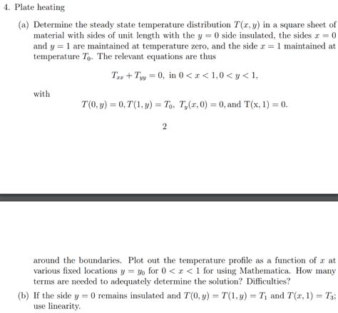 Solved A Determine The Steady State Temperature