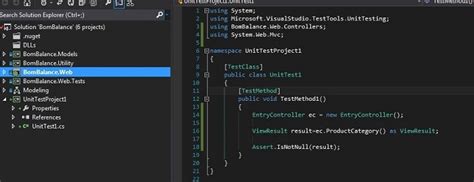Visual Studio 中的单元测试 UNIT TEST Visual Studio 中的单元测试 UNIT TEST