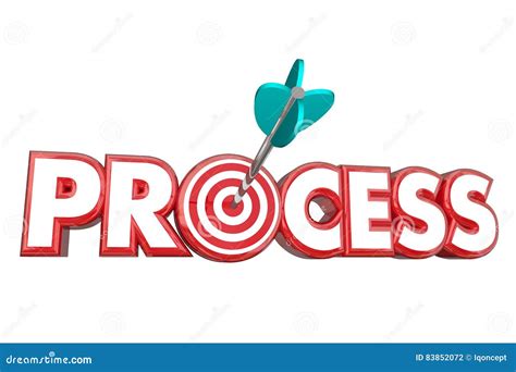 Process Procedure System Target Arrow Stock Illustration Illustration Of Mission Successful