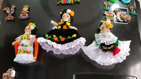 Decora Tu Nevera Con Trajes Típicos Mexicanos Artesanías Bonitas
