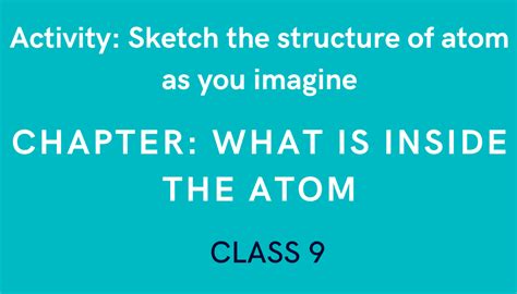 Sketch The Structure Of Atom As You Imagine In What Is Inside The Atom