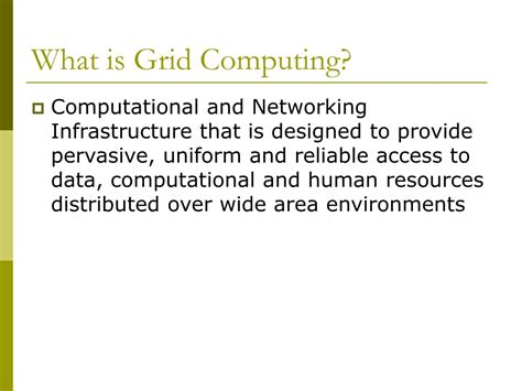 PPT Grid Computing PowerPoint Presentation Free Download ID