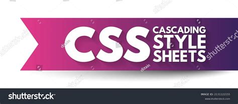 css cascading style sheets language used stock vector royalty free