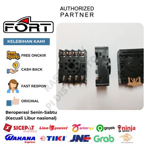 Jual Socket Relay Fort Pf083a E Untuk H3ba 8 Mk2p Dan H3cr A8 8pin Soket Jakarta Barat