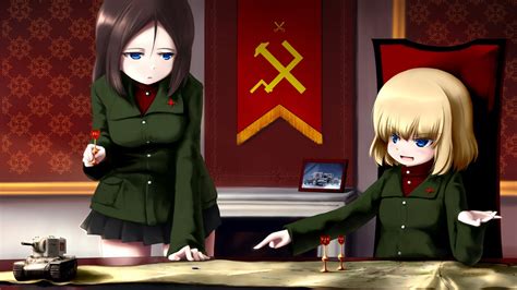 Girls Und Panzer обои на телефон