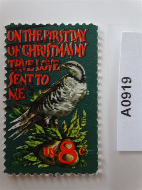 On The First Day Of Christmas 8 Cent United States Usa Postage Stamp Ebay