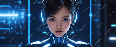 Premium Photo Fusion Of Human And Machine Technology Integrated With The Human Body Visually