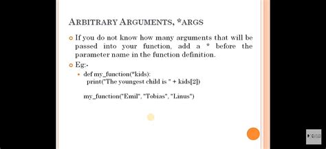 Arbitary Arguments Python Notes Teachmint