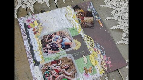 Мастер класс по созданию странички бохо альбома Мастер класс Класс Альбом