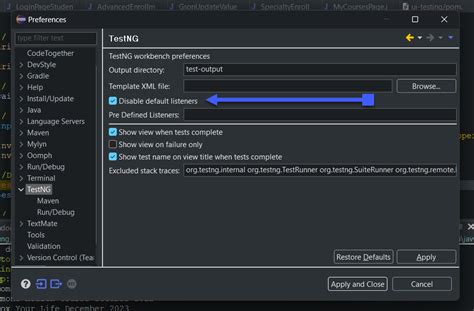 Java Turning Off Test Output In Testng Stack Overflow