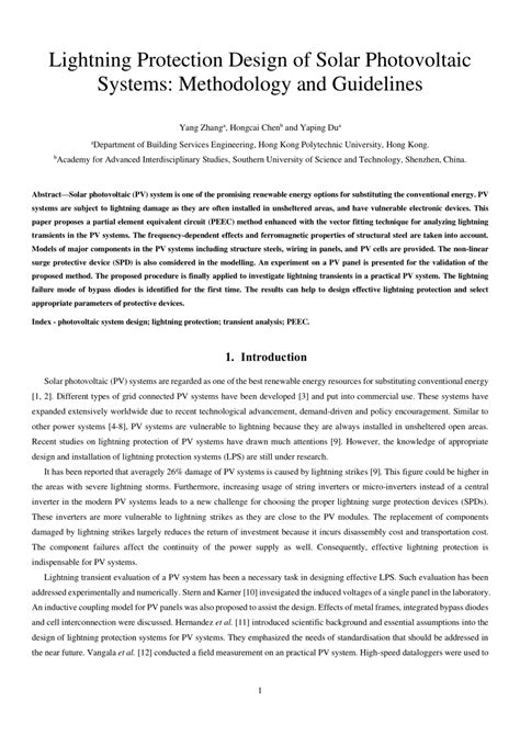 Lightning Protection System Design Guidelines Shelly Lighting