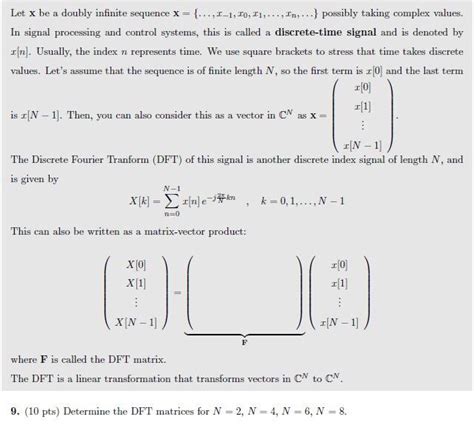 Solved Let X Be A Doubly Infinite Sequence X 1 1 10