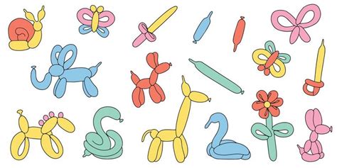 Balloon Twisting Class Vector Art Icons And Graphics For Free Download