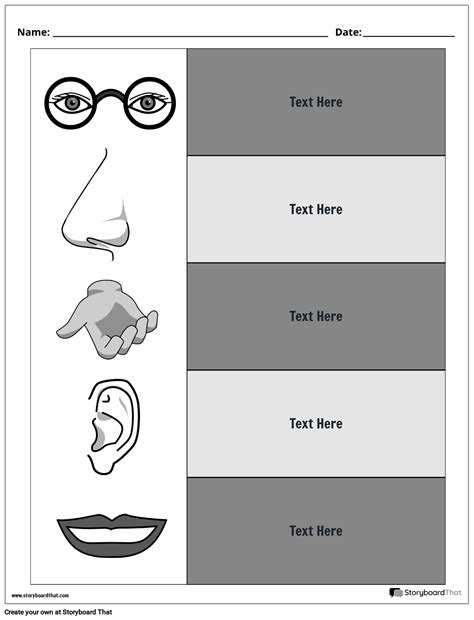 5S Portrait BW 1 Storyboard Par Templates