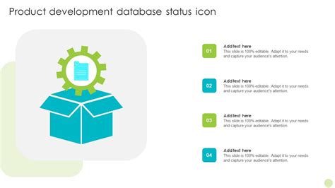 Product Development Database Status Icon Slides Pdf
