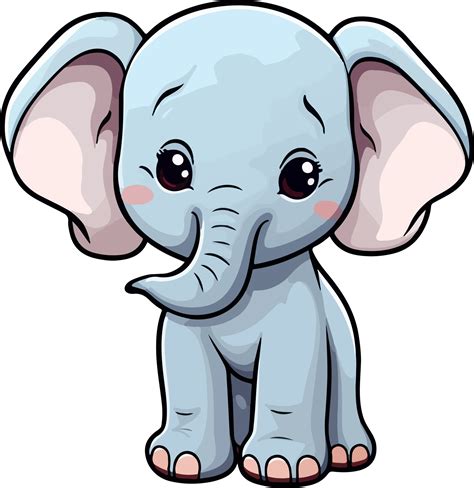 Ai Generated Cute Elephant Clipart Design Illustration 36520314 Png