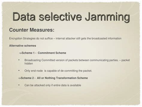 Ppt Selective Jammingdropping Insider Attacks In Wireless Mesh Networks Powerpoint