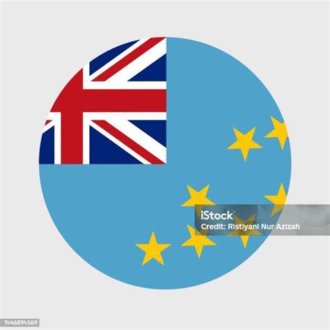 투발루 국기의 평평한 둥근 모양의 벡터 그림 버튼 아이콘 모양의 공식 국기 0명에 대한 스톡 벡터 아트 및 기타 이미지 0명 Tuvalu Flag 곡선 Istock