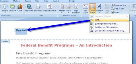 How To Create Dynamically Updated Running Headers And Footers In MS Word Technical