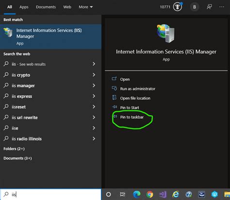 Add Iis Management Console To Taskbar