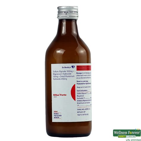 Buy Riflux Forte Syrup 200 Ml Online At Best Prices Wellness Forever