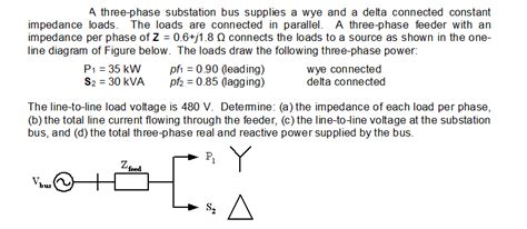 Answered A Three Phase Substation Bus Supplies A… Bartleby