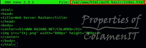 Konfigurasi Basic Authentication Web Server Centos 7