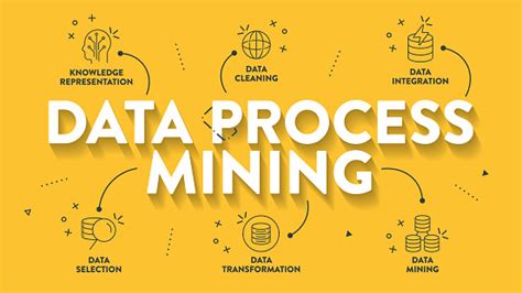 Data Process Mining Infographics Presentation Vector Has Data Cleaning
