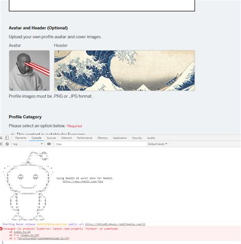 Beta Bug Profile And Cover Images Most Definitely Cannot Be Uploaded