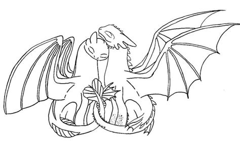 Toothless And Light Fury Coloring Pages 2025