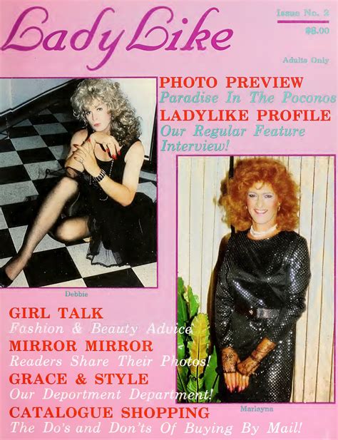 Ladylike Issue 2 1988 Vintage Crossdressing Magazine Crossdressers