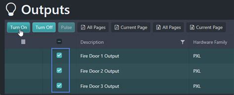 Pxl Activate And De Activate Outputs