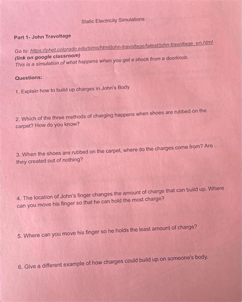 Solved Static Electricity Simulations Part 1 John
